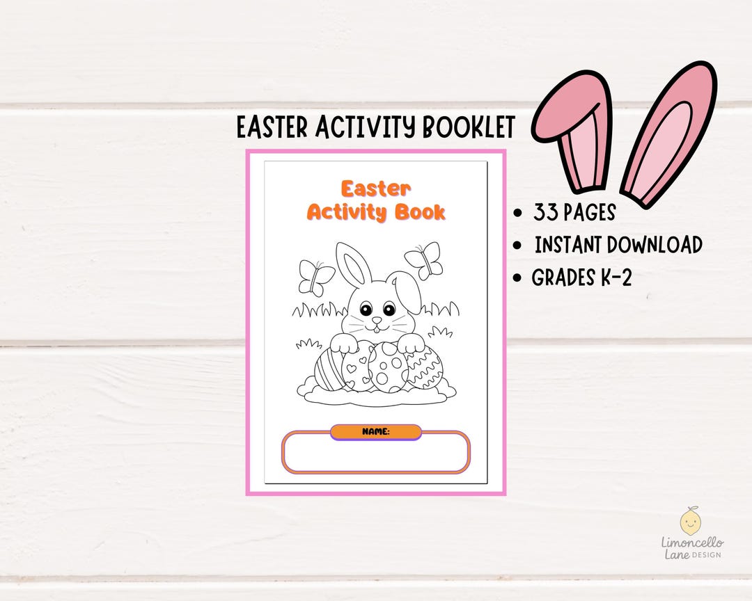 Easter Activities Printable Booklet | Instant-download | 33 Page ...