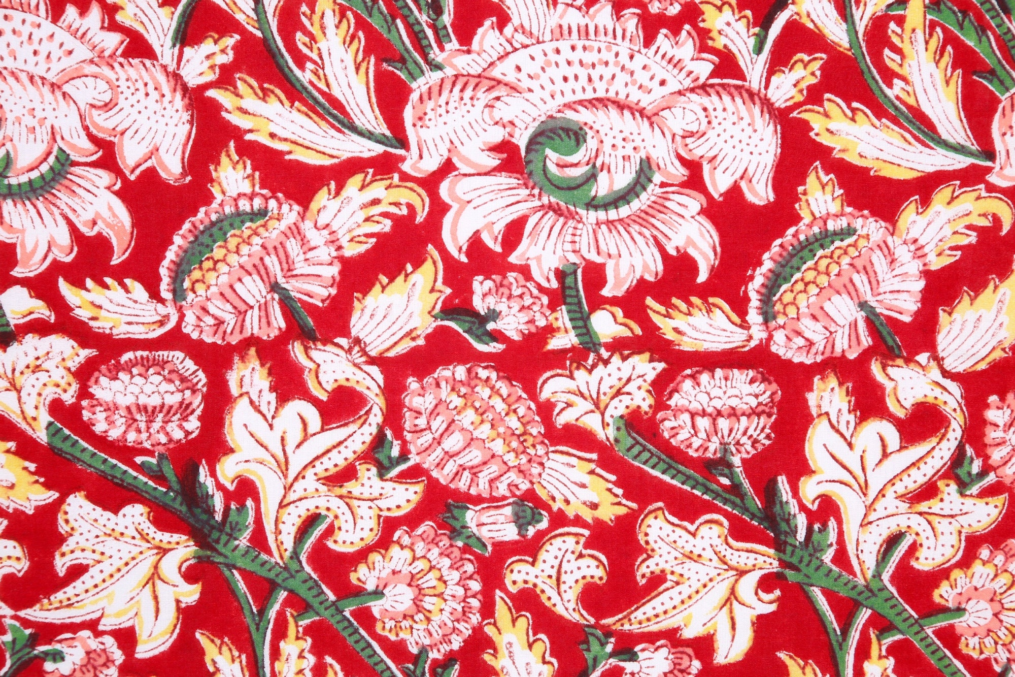 2.5 to 20 Yards Cotton Hand Block Print Fabric Antique - Etsy