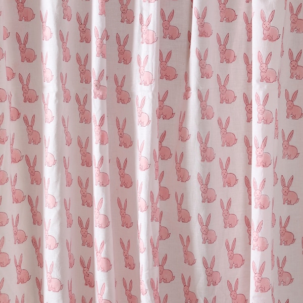 Rabbit Print Fabric - Etsy