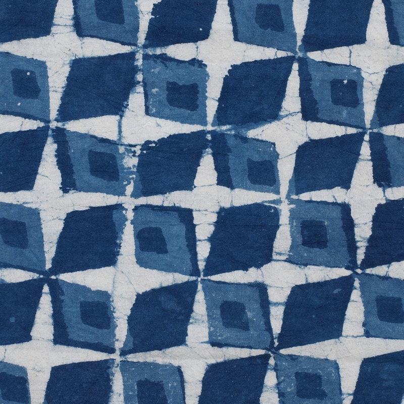 Indigo Blue Fabric - Etsy