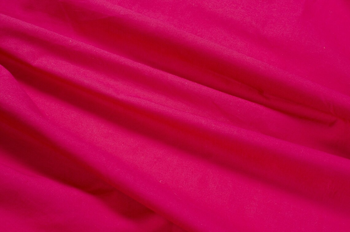 Magenta Pink 100% Cotton Voile Fabric Solid Pattern 44 - Etsy