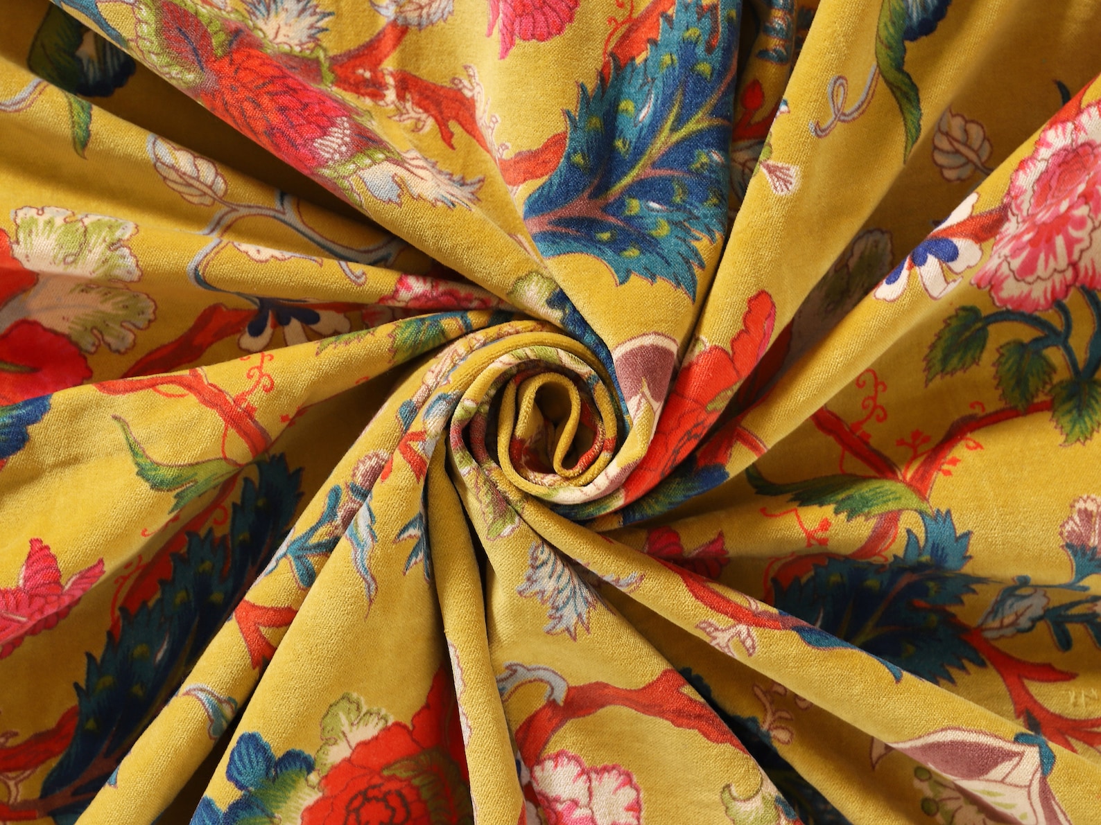 Velvet Fabric Floral Velvet Fabric Indian Fabric Printed Velvet Fabric ...