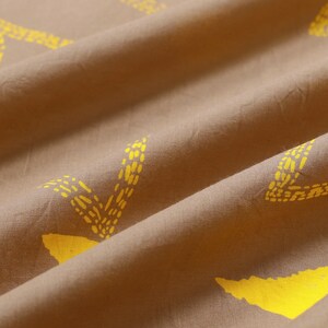 Brown Fabric, Triangle Soft Cotton Fabric, Summer Dress Fabric, Sewing ...