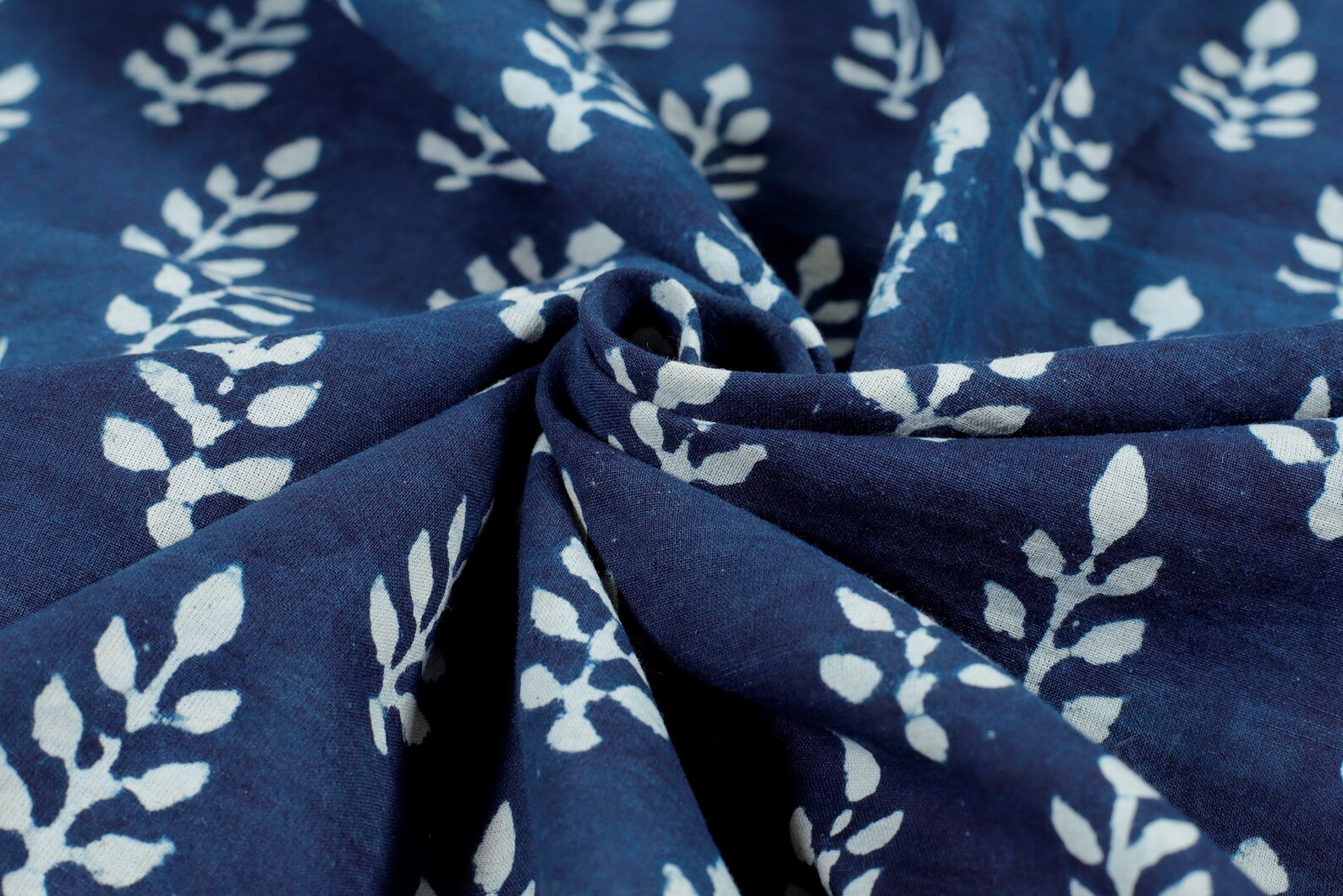 Indigo Fabric Cotton Fabric Printed Cotton Fabric Hand | Etsy