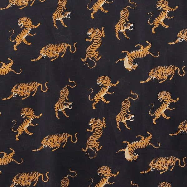 Tiger Fabric - Etsy