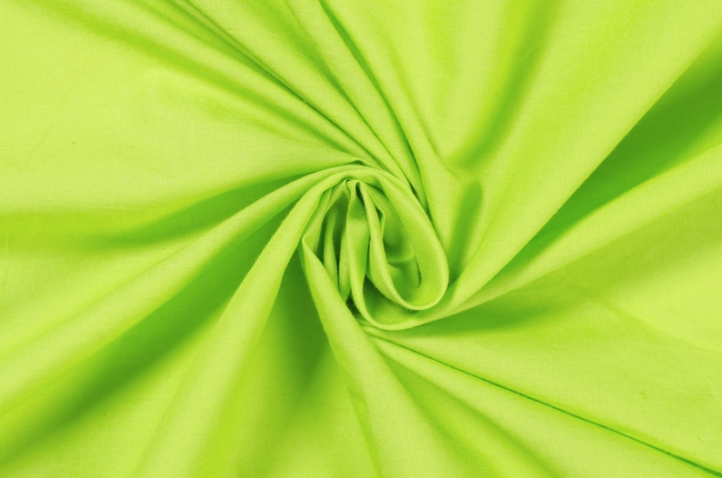 Apple Green 100% Cotton Voile Fabric Solid Pattern 44" Wide by the Yard ...