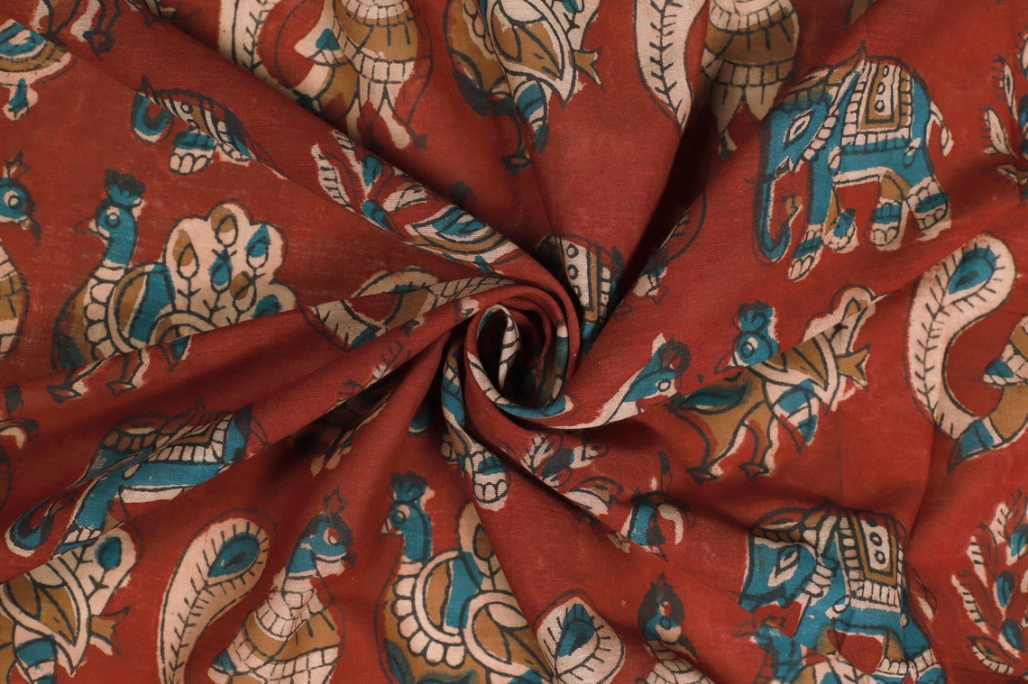 Block Print Fabric, Indian Fabric, Hand Printed Fabric, Fabric by the ...