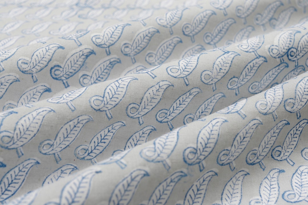 Indian Block Print, Indian Cotton, Hand Stamped Printing, by the Yard ...