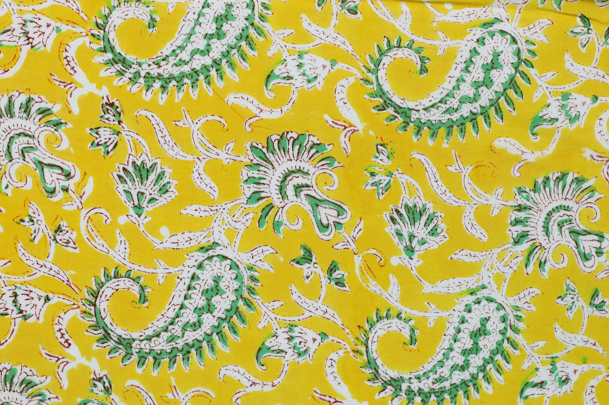 Indian Block Print Indian Cotton Hand Stamped Printing | Etsy