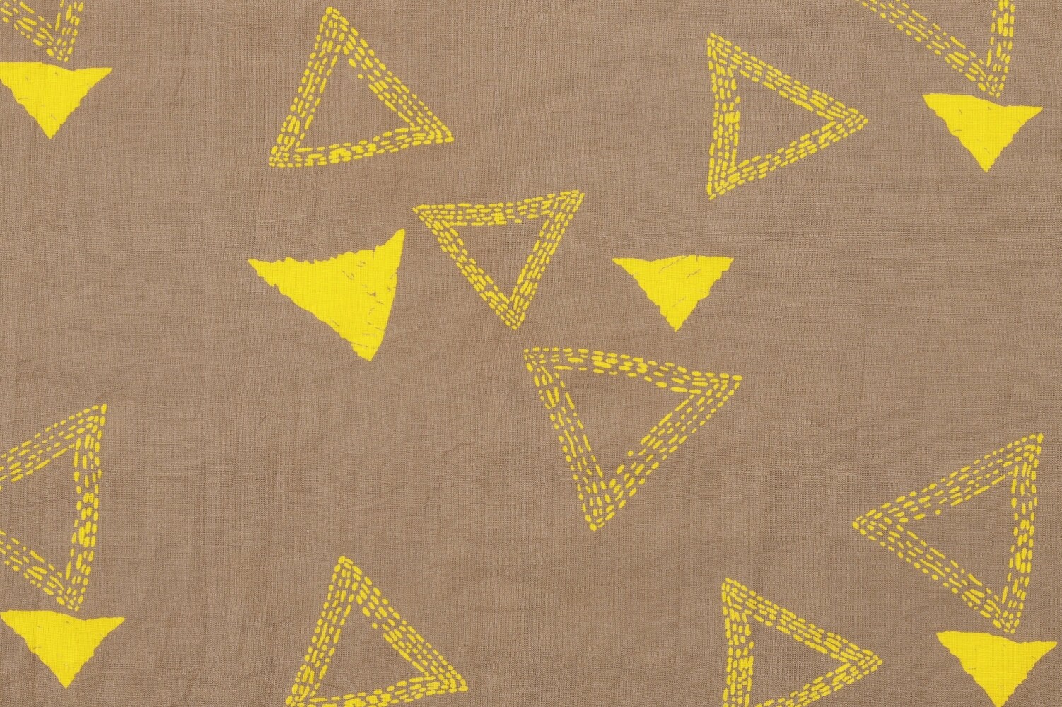 Brown fabric Triangle soft Cotton Fabric summer dress | Etsy