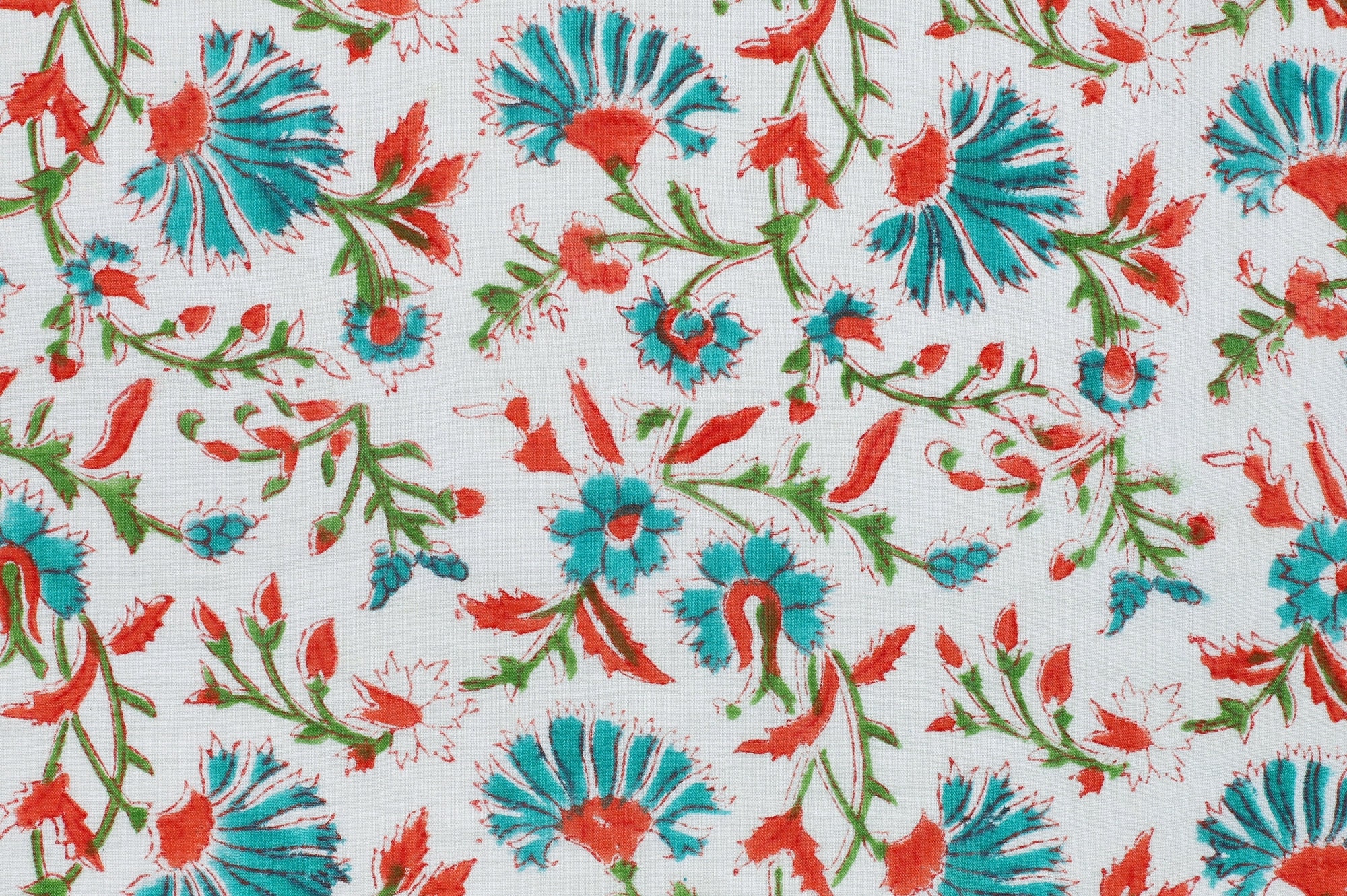 Block Print Cotton Fabric Soft Cotton Fabric by the Yard | Etsy