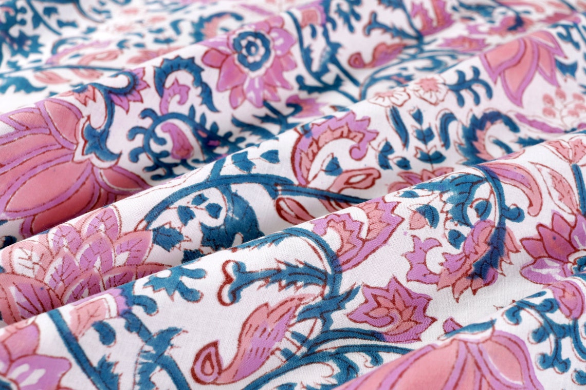 Hand Block Print Fabric Modern Upholstery Fabric Block Print - Etsy