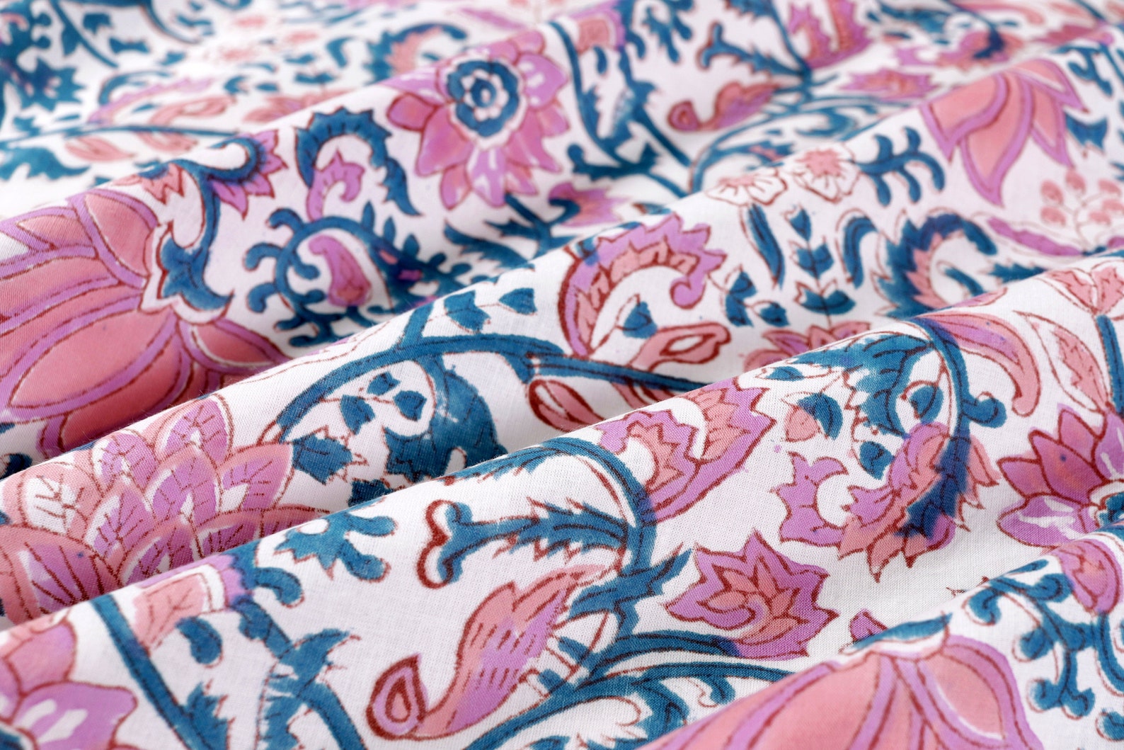 Hand Block Print Fabric Modern Upholstery Fabric Block Print Pillow ...