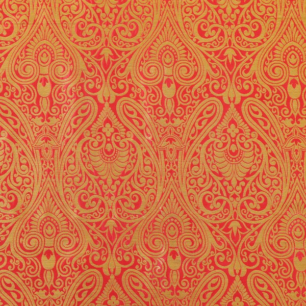 Red Gold Brocade - Etsy