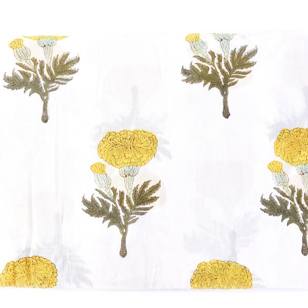 Marigold Block Print - Etsy