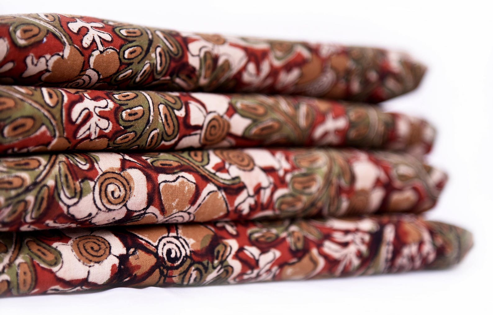 Kalamkari Indian Block Print Kalamkari Fabric by Yards - Etsy