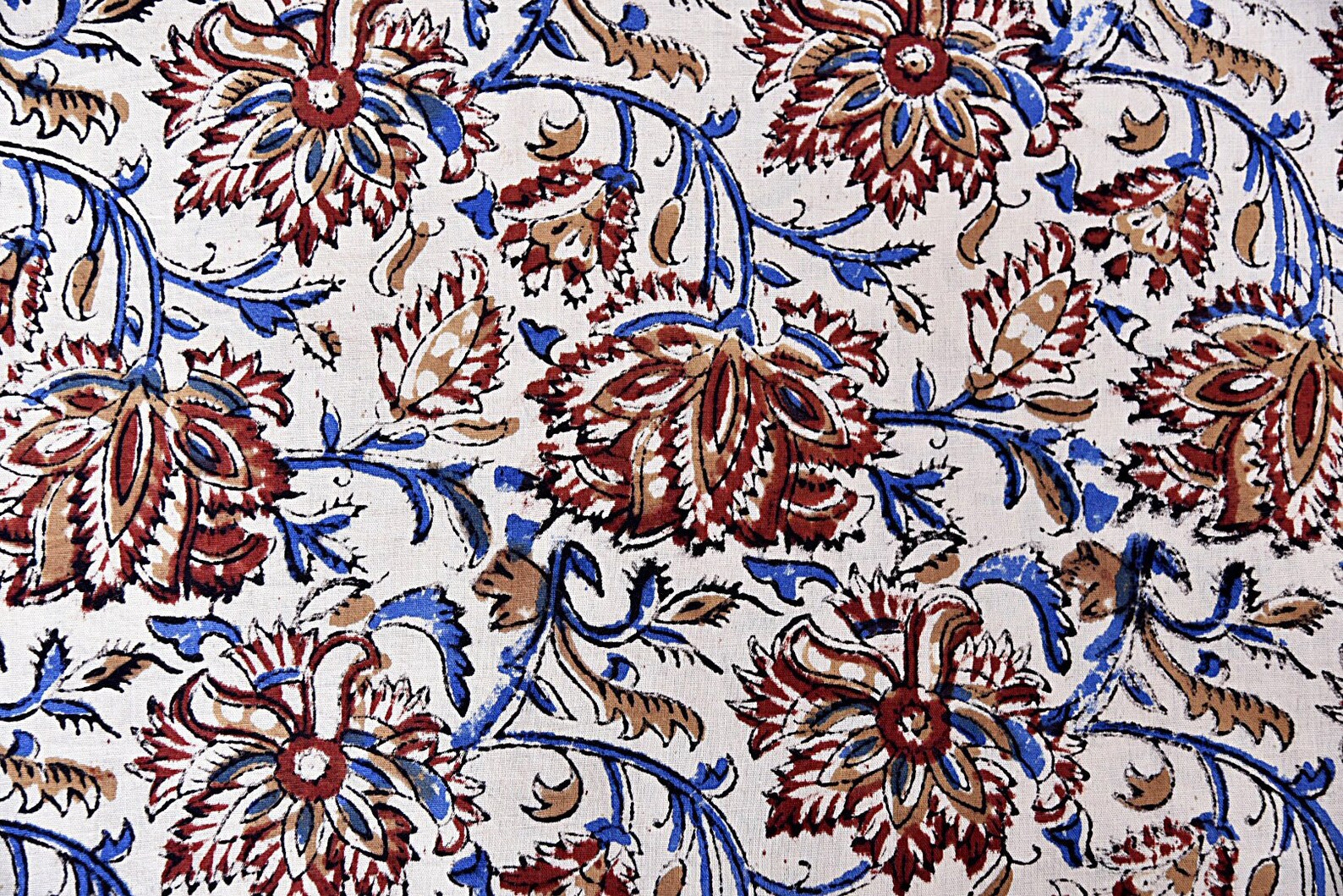 Floral Print Block Print Fabric Womens Clothing Indian Fabric Cotton ...