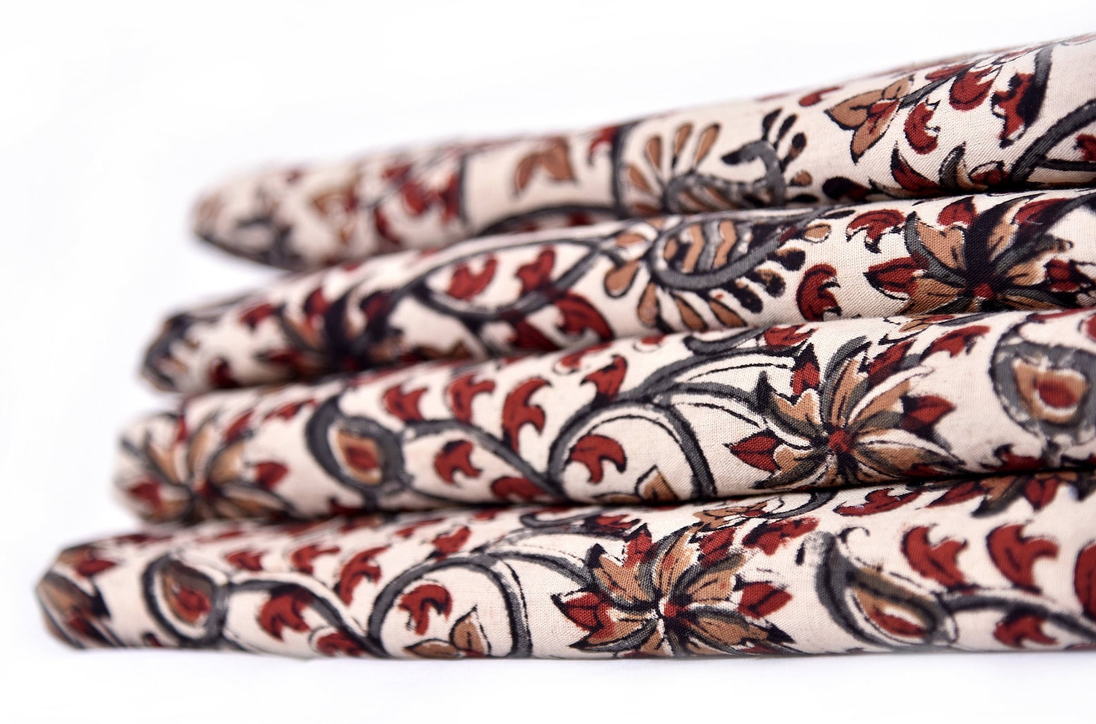 Indian Hand Block Print Fabrichand Dyed/hand Printedbeige | Etsy