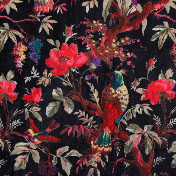 Printed Velvet Fabric - Etsy