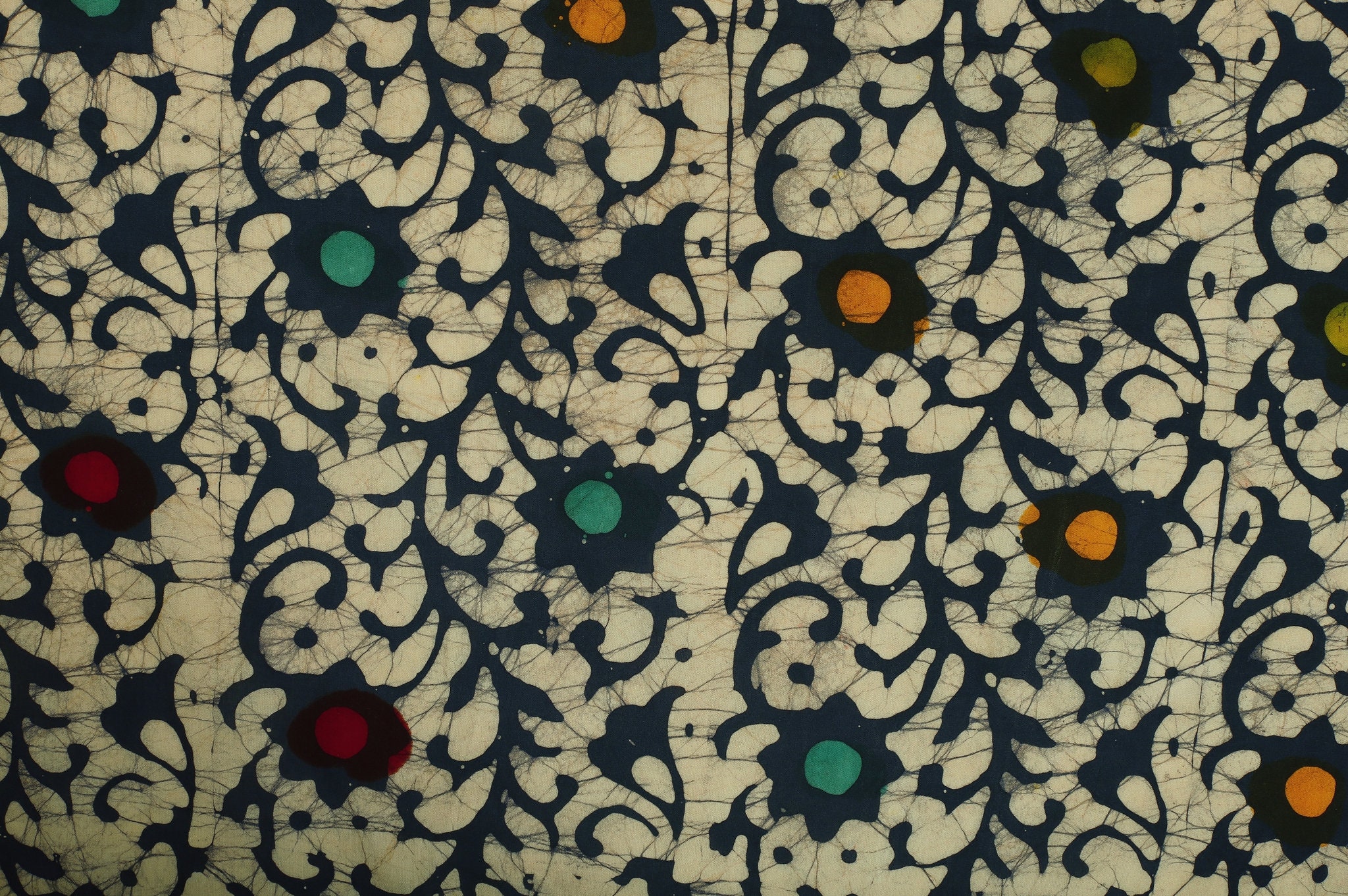 Beige & Blue Fabric Soft Voile Cotton Batik Printed Fabric - Etsy