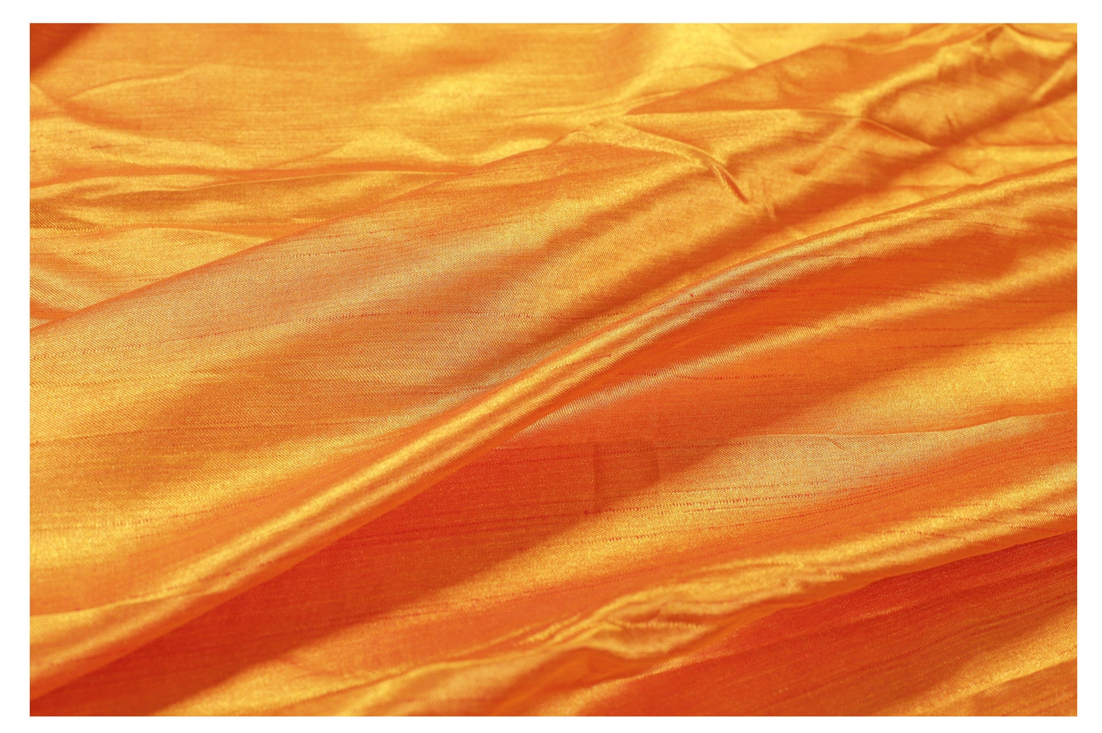 Beautiful Orange, Silk Satin, 114cm/45" 16m/m, Fabric for Summer ...