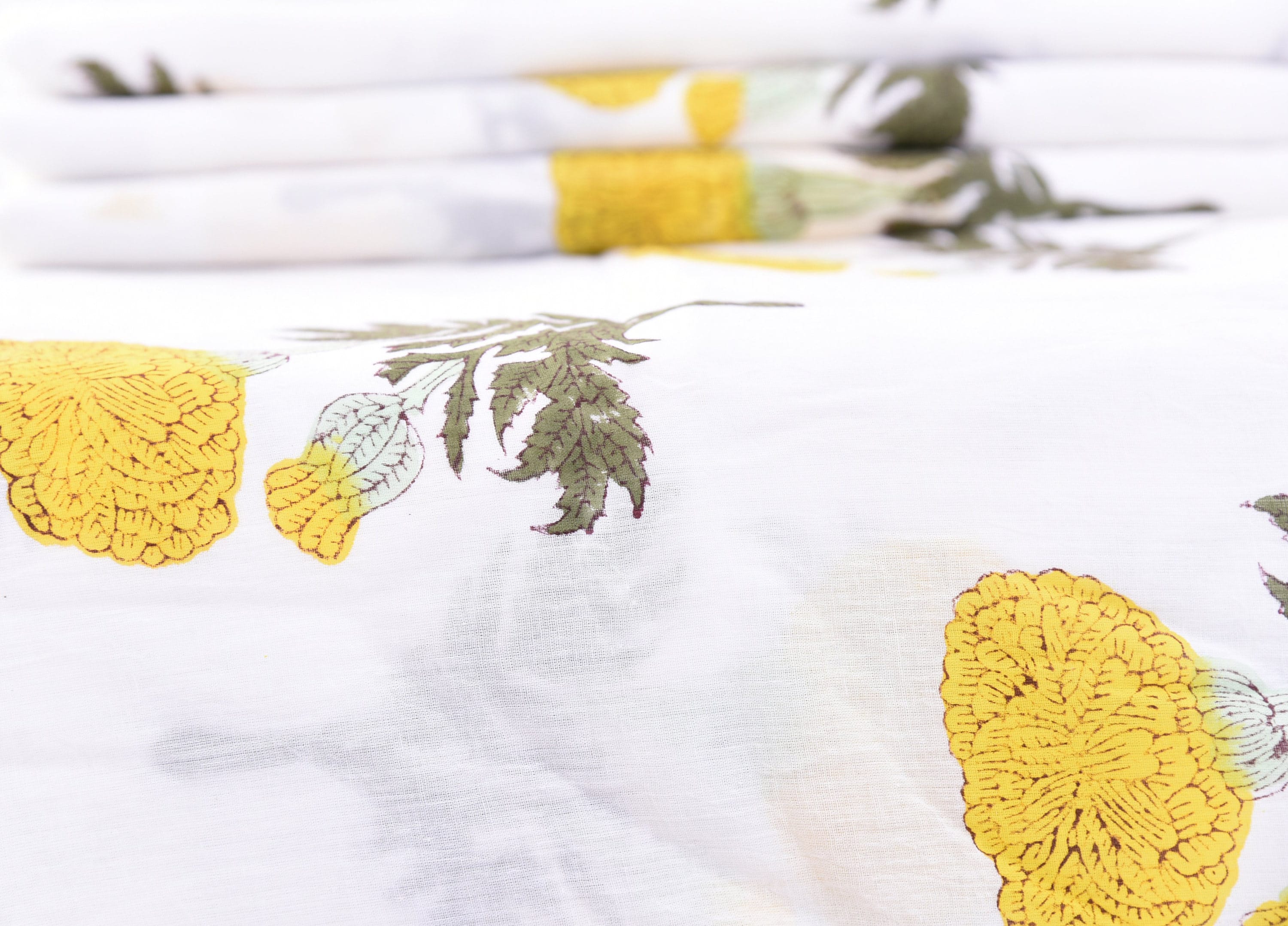 1 to 10 Yards Hand Block Daisy Flower Print Fabric Antique - Etsy