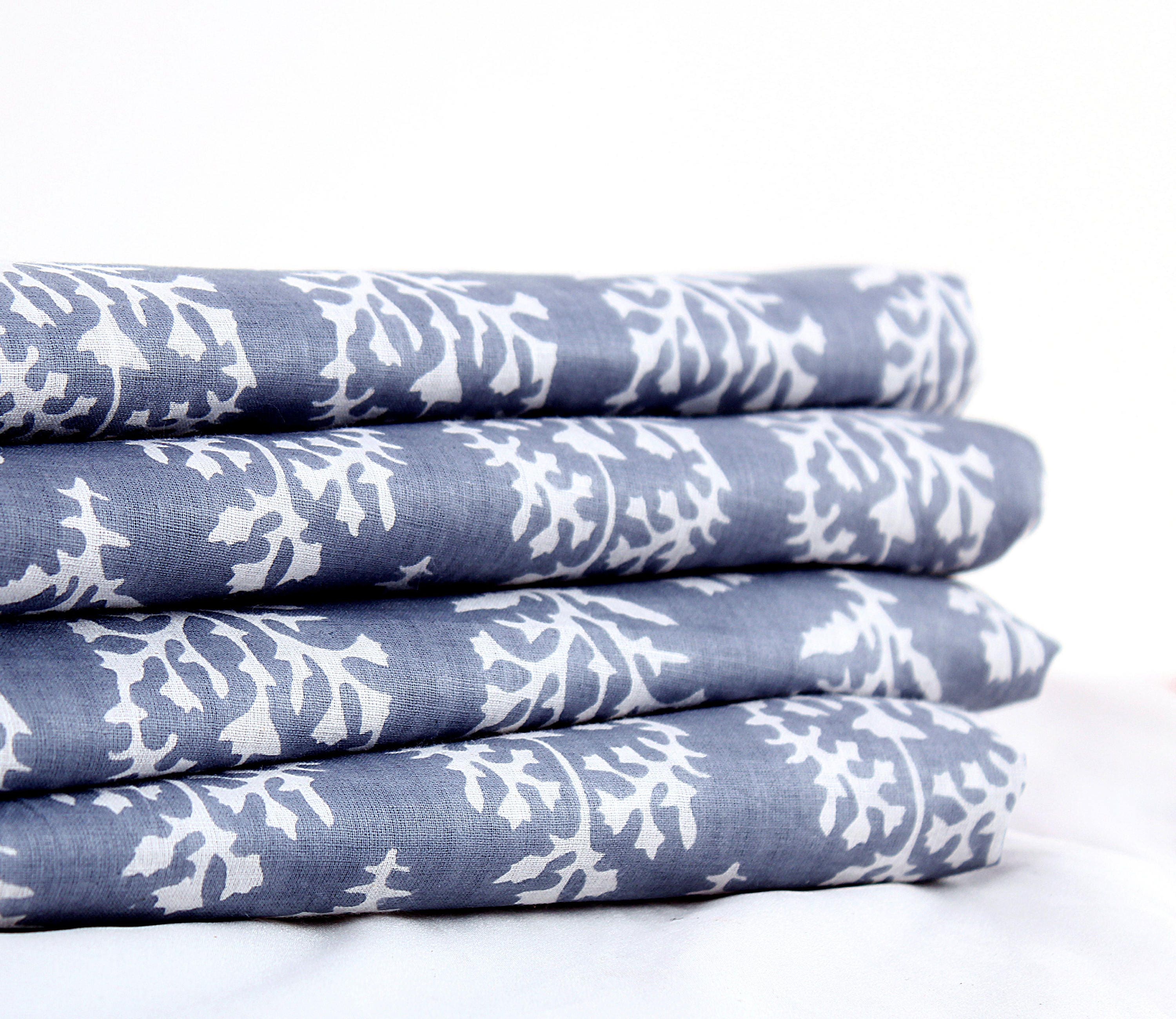 Screen Printed Bohemian Cotton Fabric Boho Summer Dress Fabric - Etsy