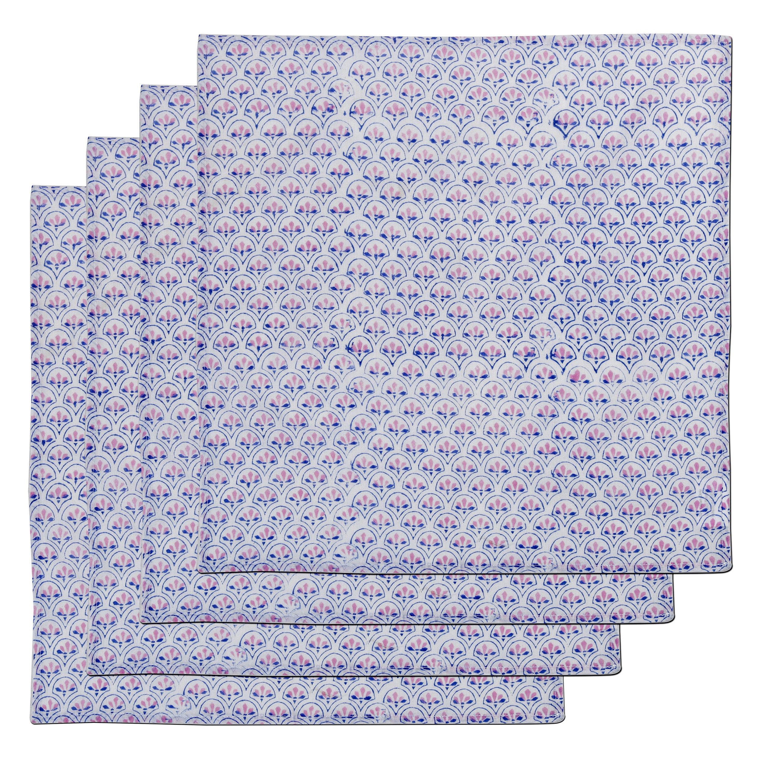 Soft Cloth Cotton Block Printed Napkins, Set of 2 4 6 12 24 48 / Boho ...