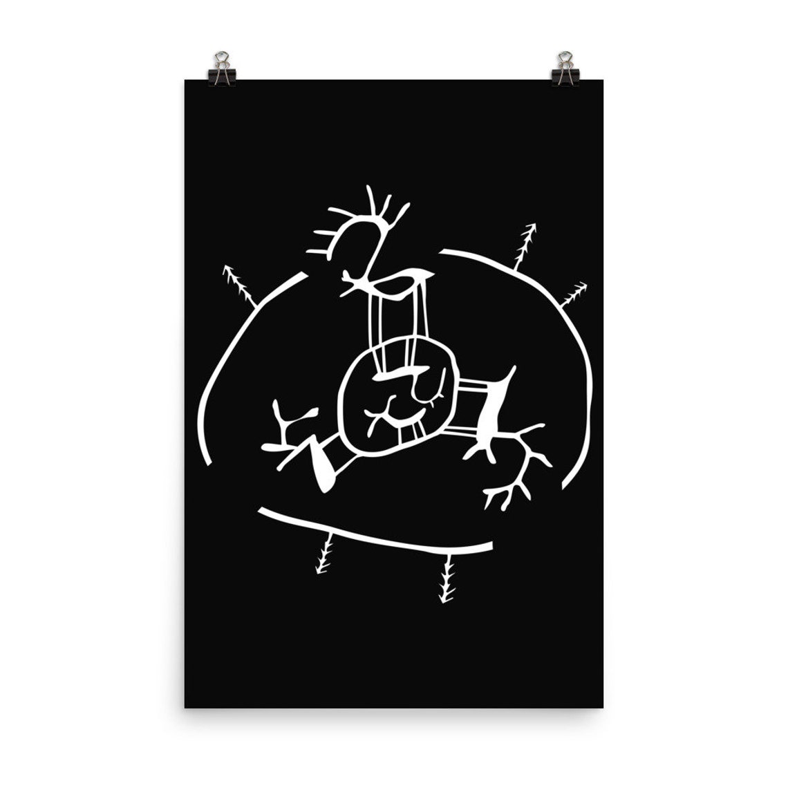 Northern Sami Art Print Scandinavian Sami Symbols Viking | Etsy