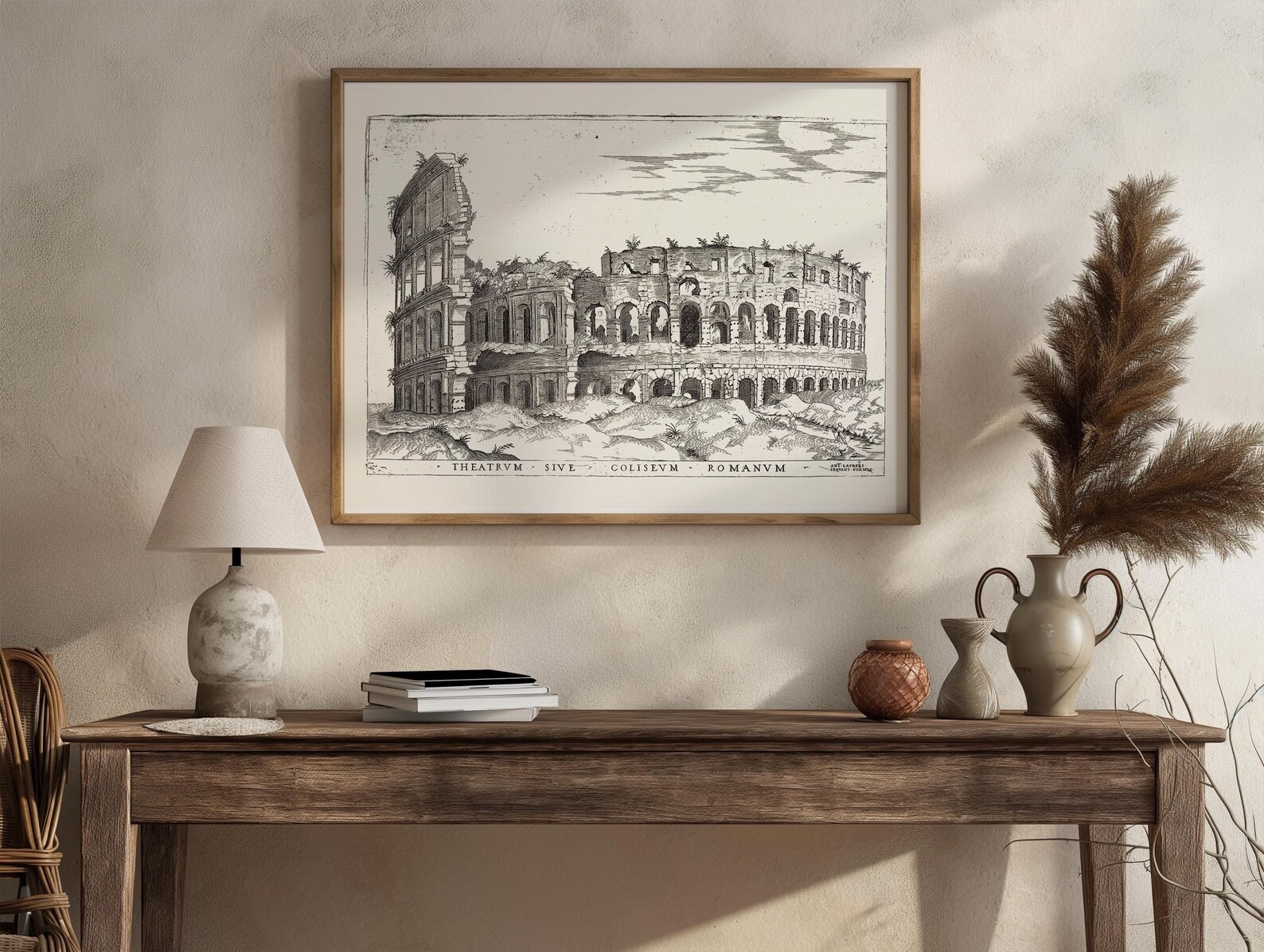 Colosseum Fine Art Print | 1800s Vintage Engraving | Roman Magnificence ...