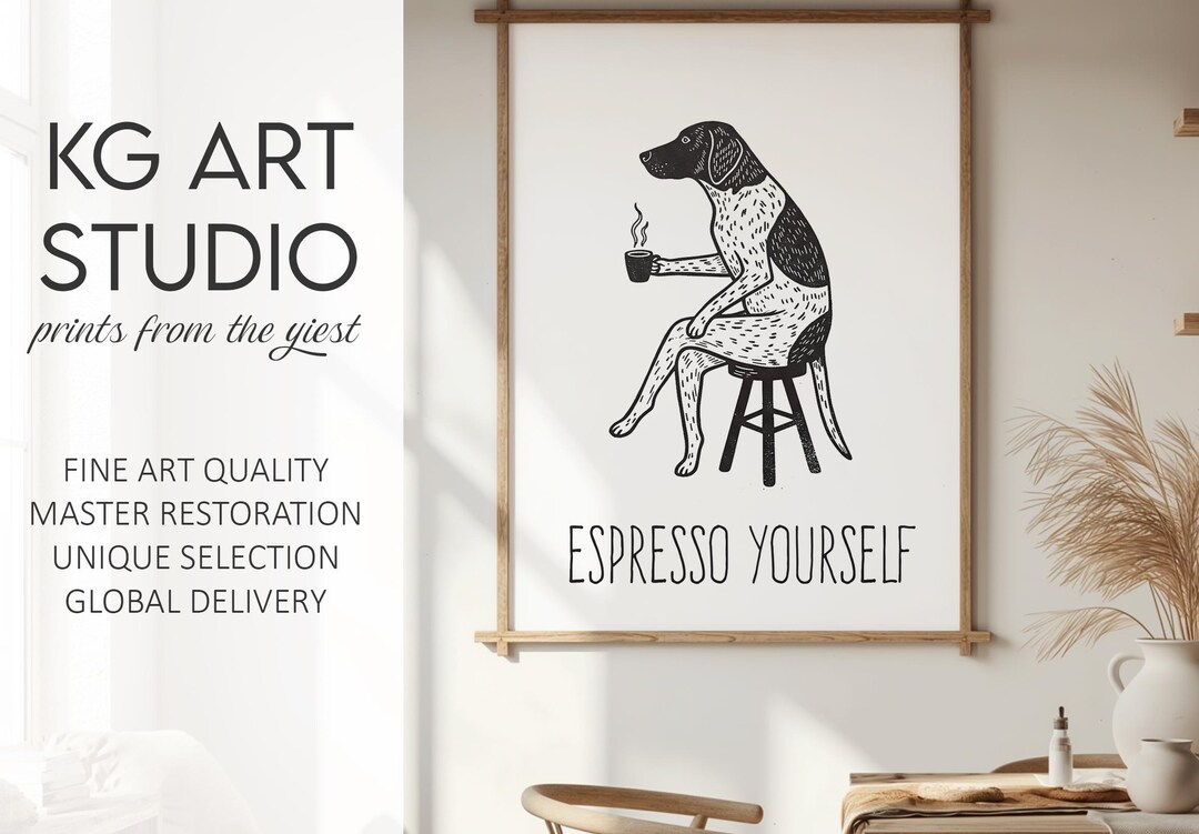 Boho German Shorthaired Pointer Poster | GSP Wall Art |minimalist Dog ...
