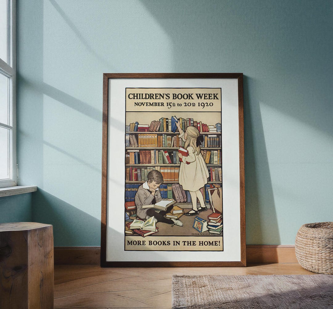 Children’s Book Week 1920 Poster | Vintage Literacy Campaign Print ...