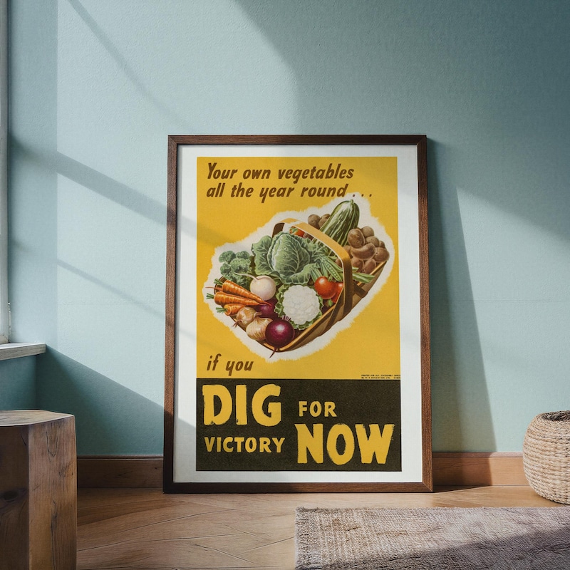 Dig for Victory Poster - Etsy UK