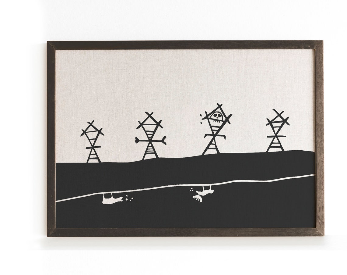 Northern Sami Art Print / Nordic Poster / Viking Poster / Sami Poster ...