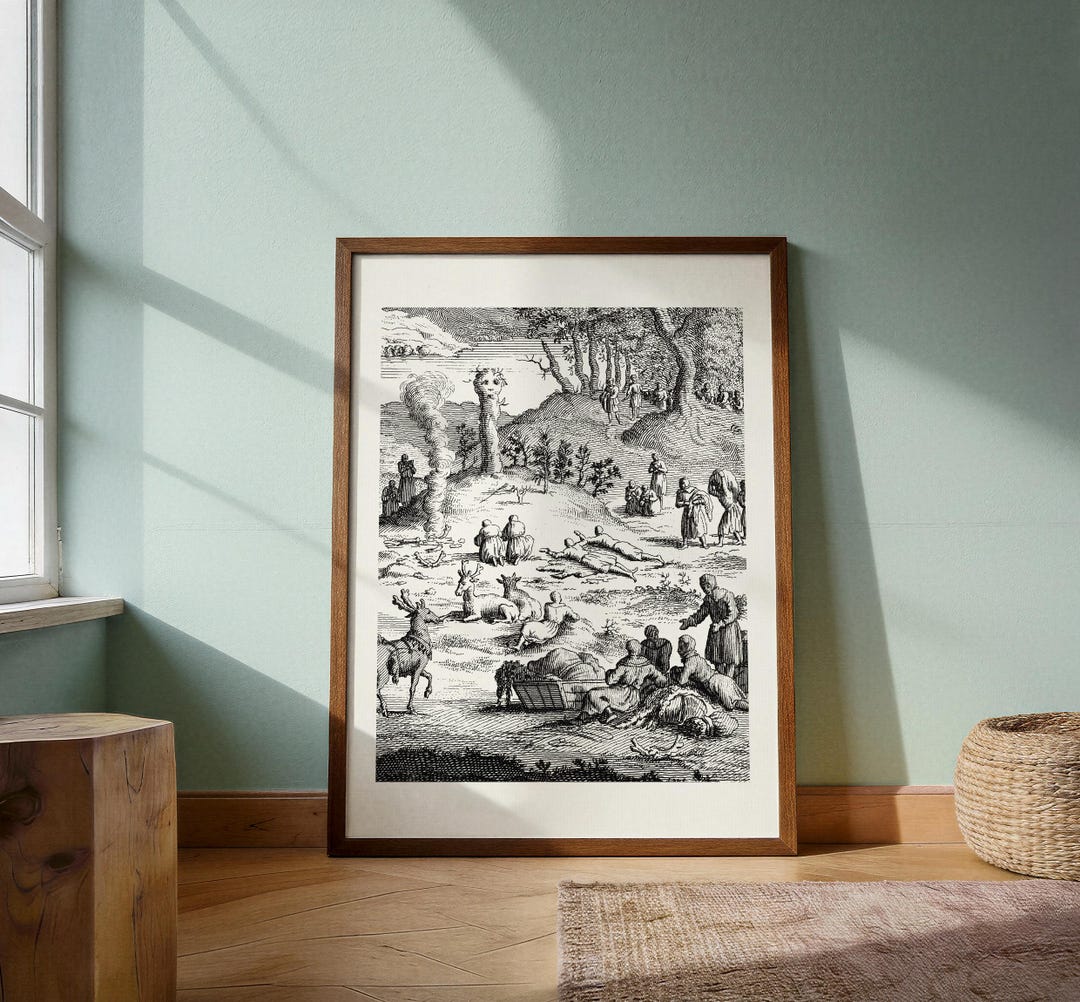 1724 Sámi Shaman Ceremony Print | Nordic Indigenous Ritual Art ...