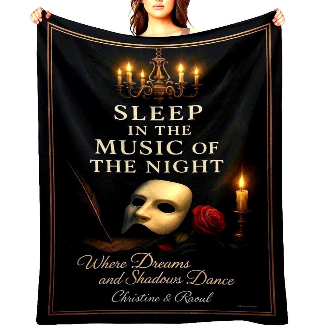 Phantom of the Opera Inspired Blanket – Music of the Night Gothic ...
