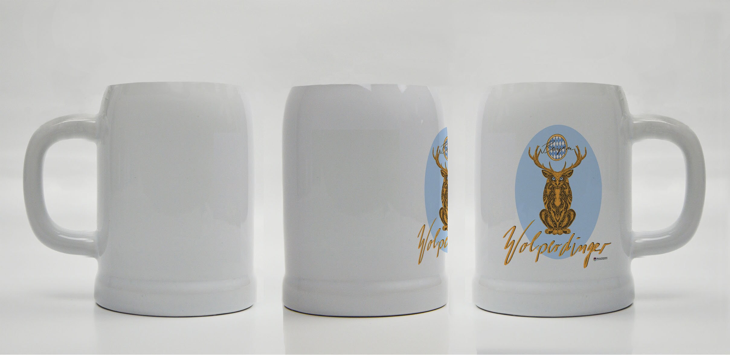 USA, Wolpertinger, Meadows, Beer Mug With and Without Pewter Lid ...