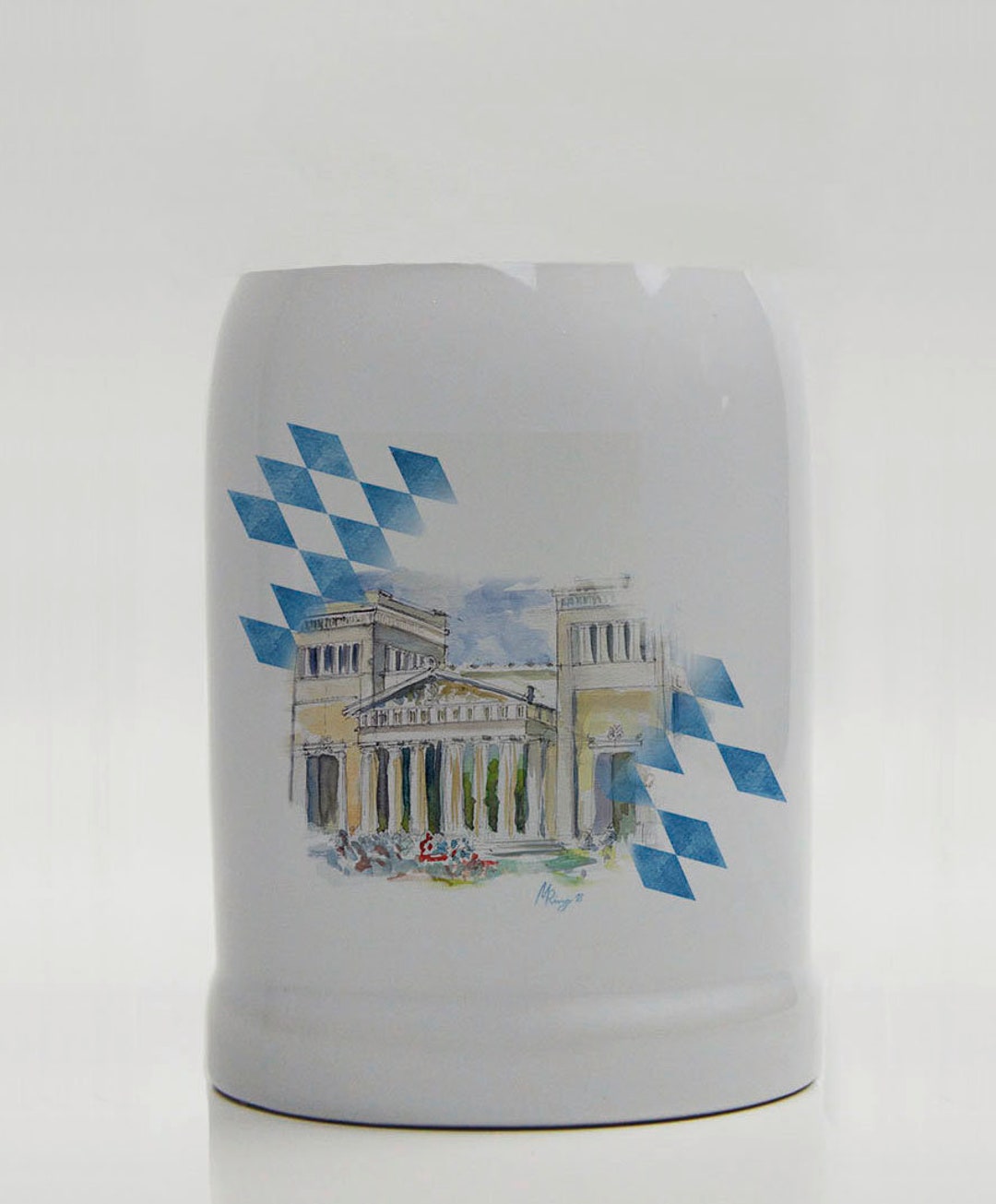 USA, Munich Propyläen, Munich, Oktoberfest, Meadows, Beer Mug With and ...