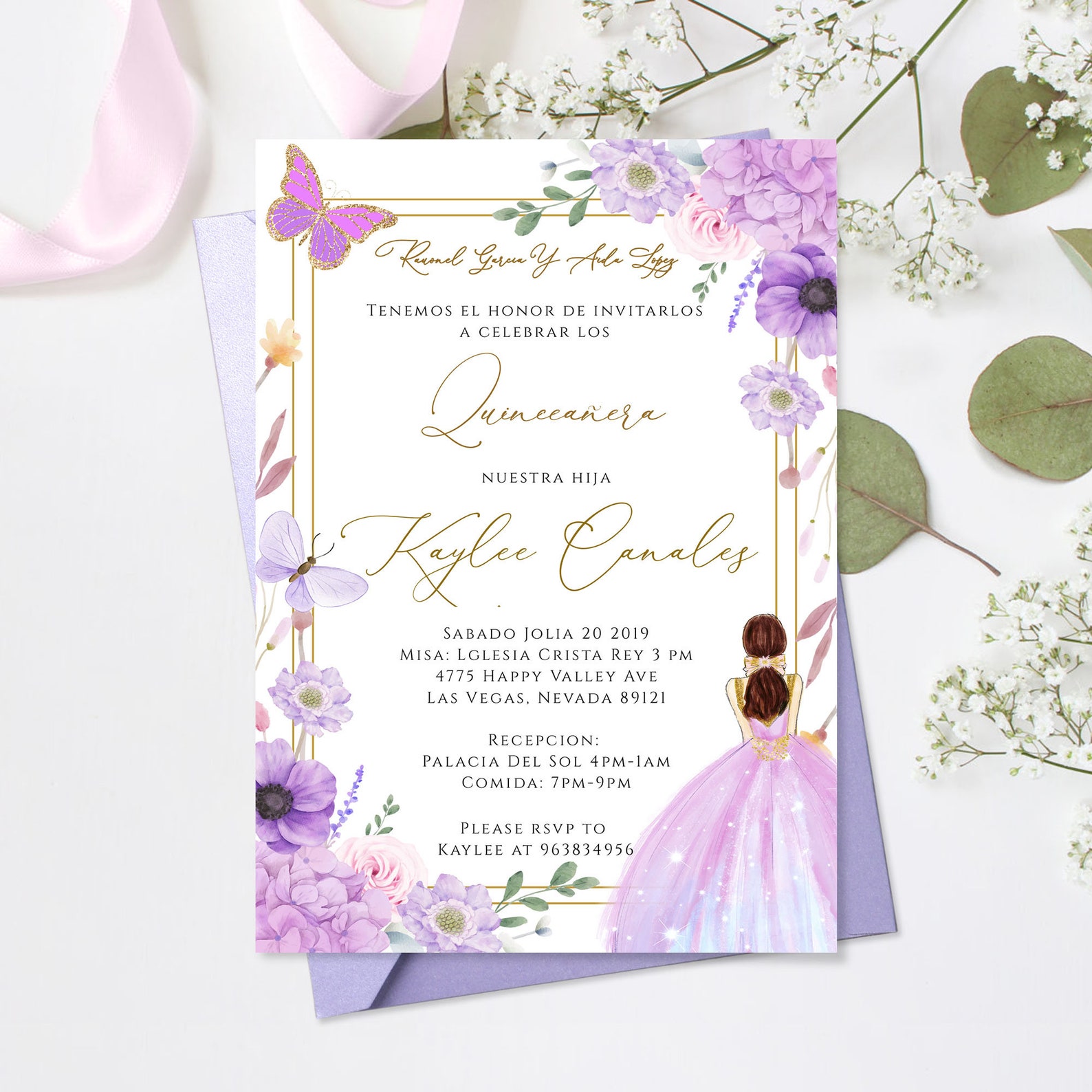 Quinceanera Invitations Templates In Spanish