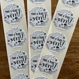 1 Inch Stickers Voter Themes packs of 25 - Etsy