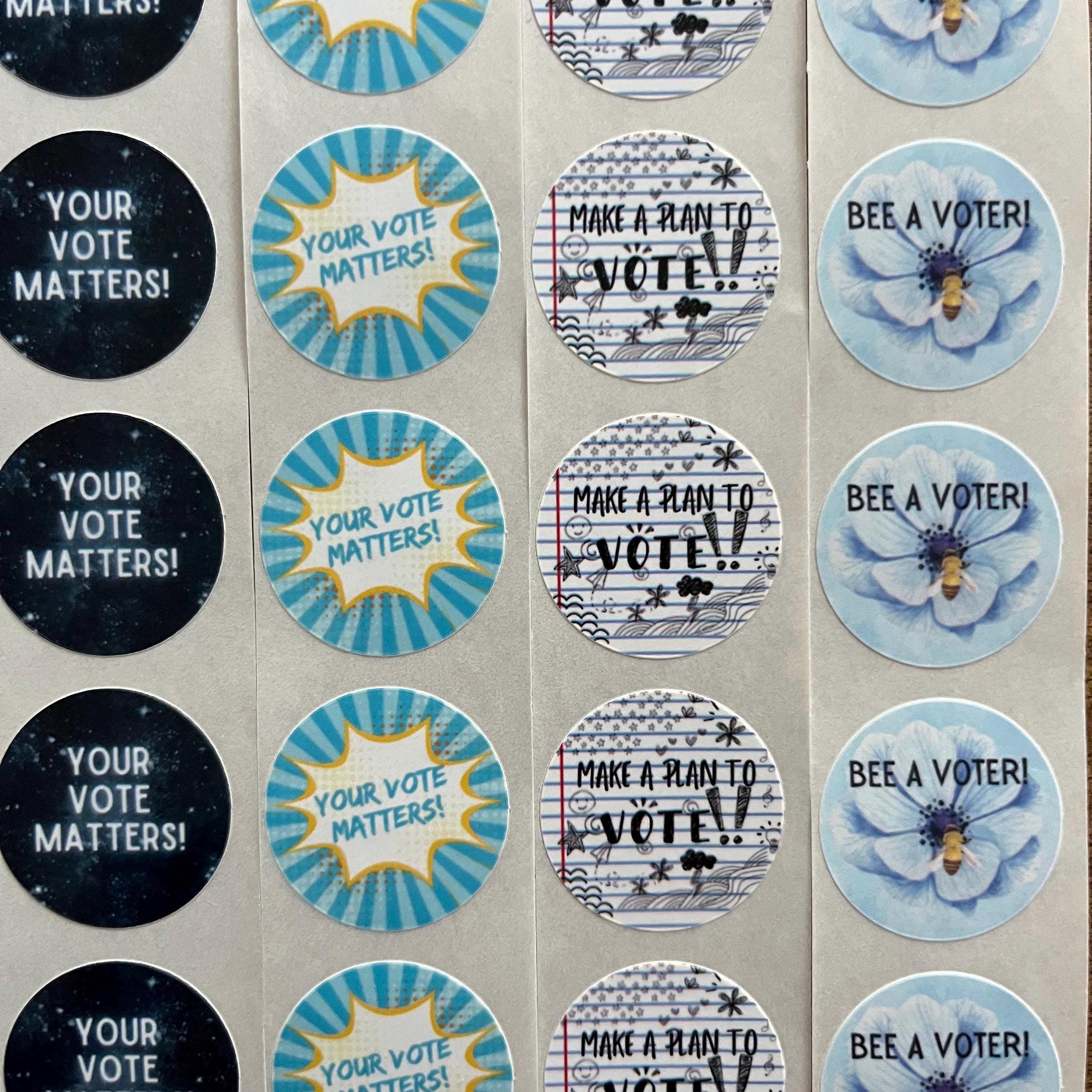 1 Inch Stickers Voter Themes packs of 25 - Etsy
