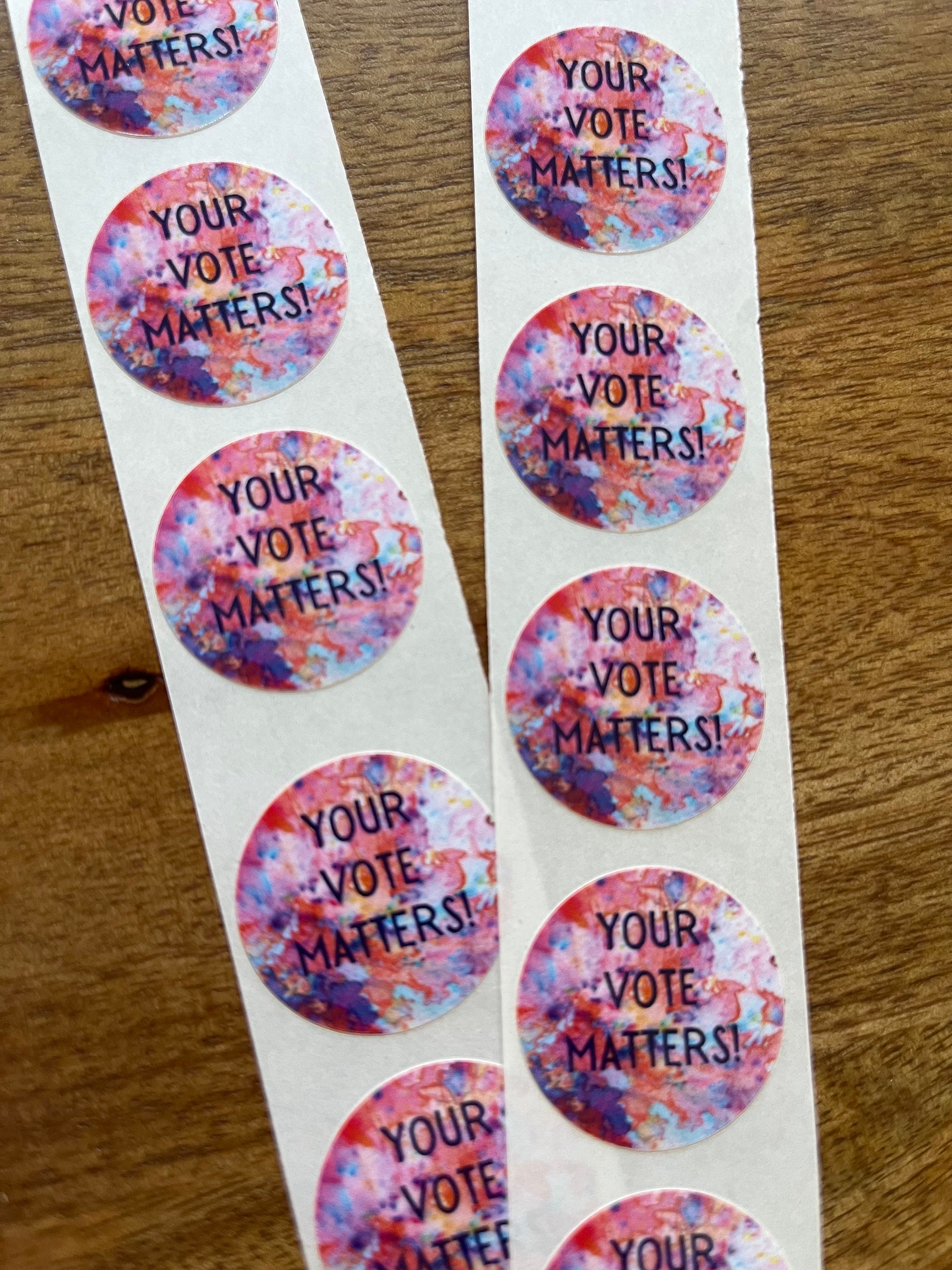 1 Inch Stickers - Various Voter Themes (packs of 25 Stickers) - Etsy