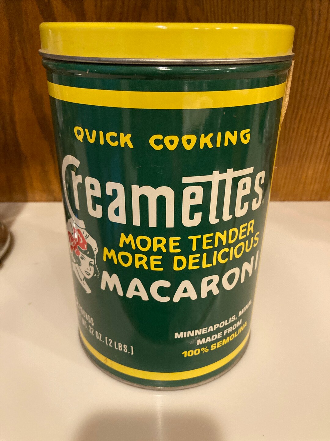 Vintage Creamettes Macaroni Tin - Etsy