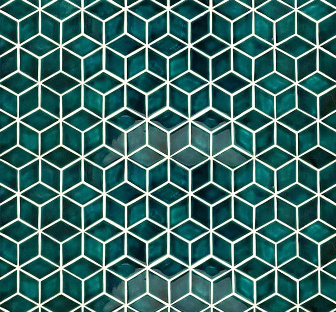 Ceramic Handmade Tiles for Kitchen Backsplash or Bathroom Wall Mosaic ...