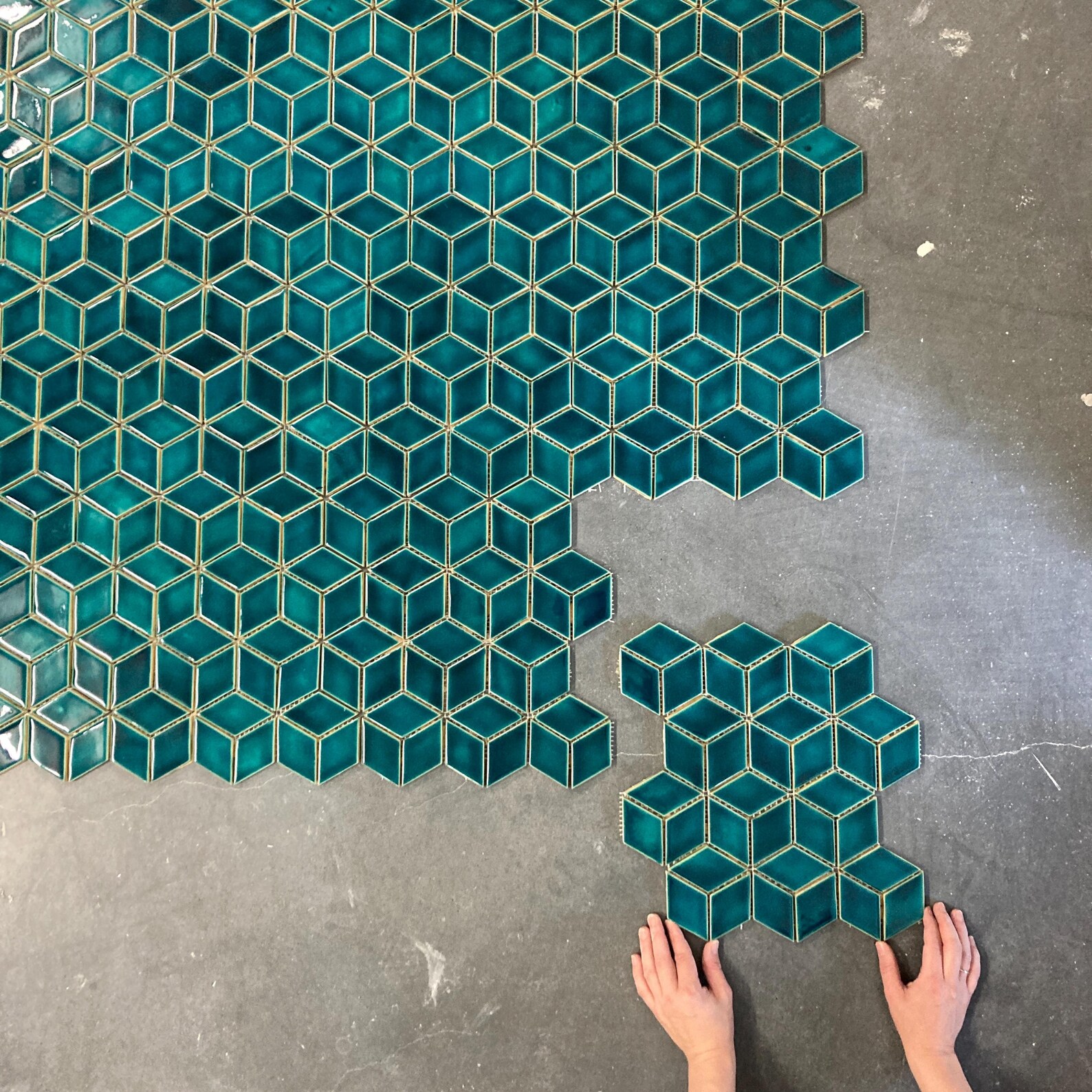 Ceramic Handmade Tiles for Kitchen Backsplash or Bathroom Wall - Mosaic ...