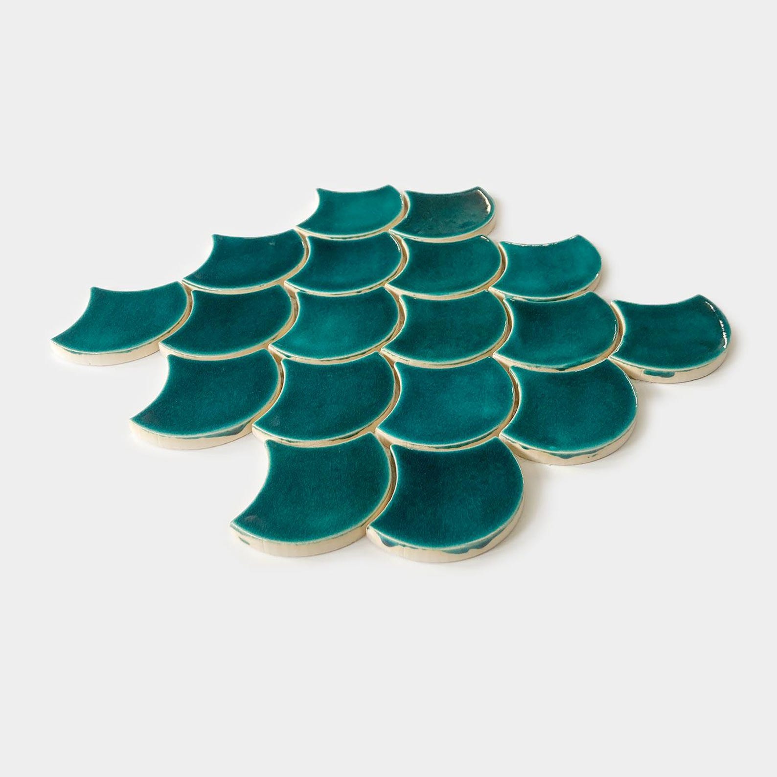 Ceramic Tiles for Bathroom Wall or Kitchen Backsplash - Handmade Fish ...