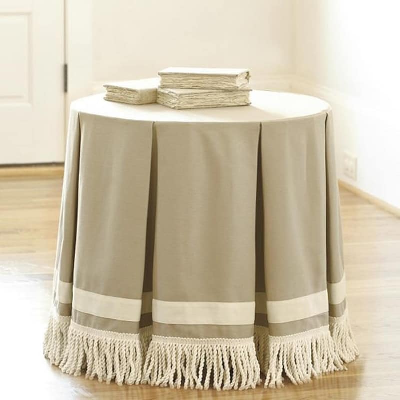 Fringed Table Skirt - Etsy