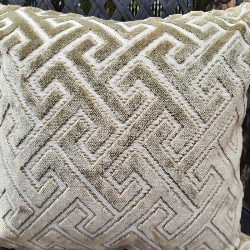 Greek Key Pillow - Etsy