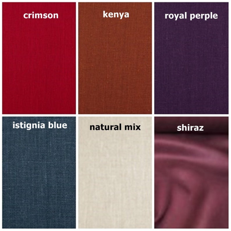 100% European Linen Color Natural Flax Curtain Panel | Etsy