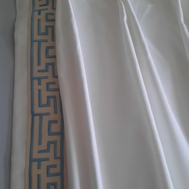 Drapery Panels With Trim - Etsy